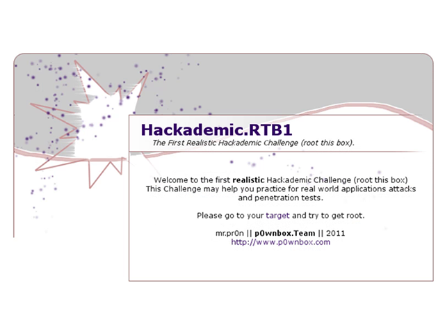 Hackademic: RTB1 ~ VulnHub