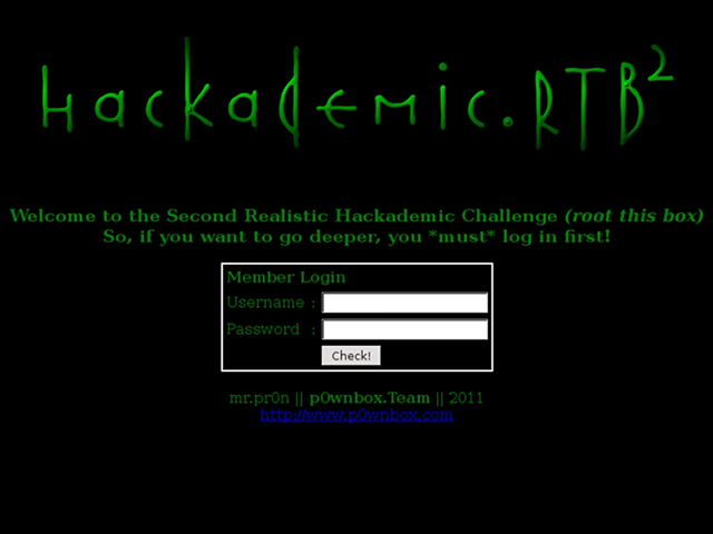 Hackademic: RTB2 ~ VulnHub