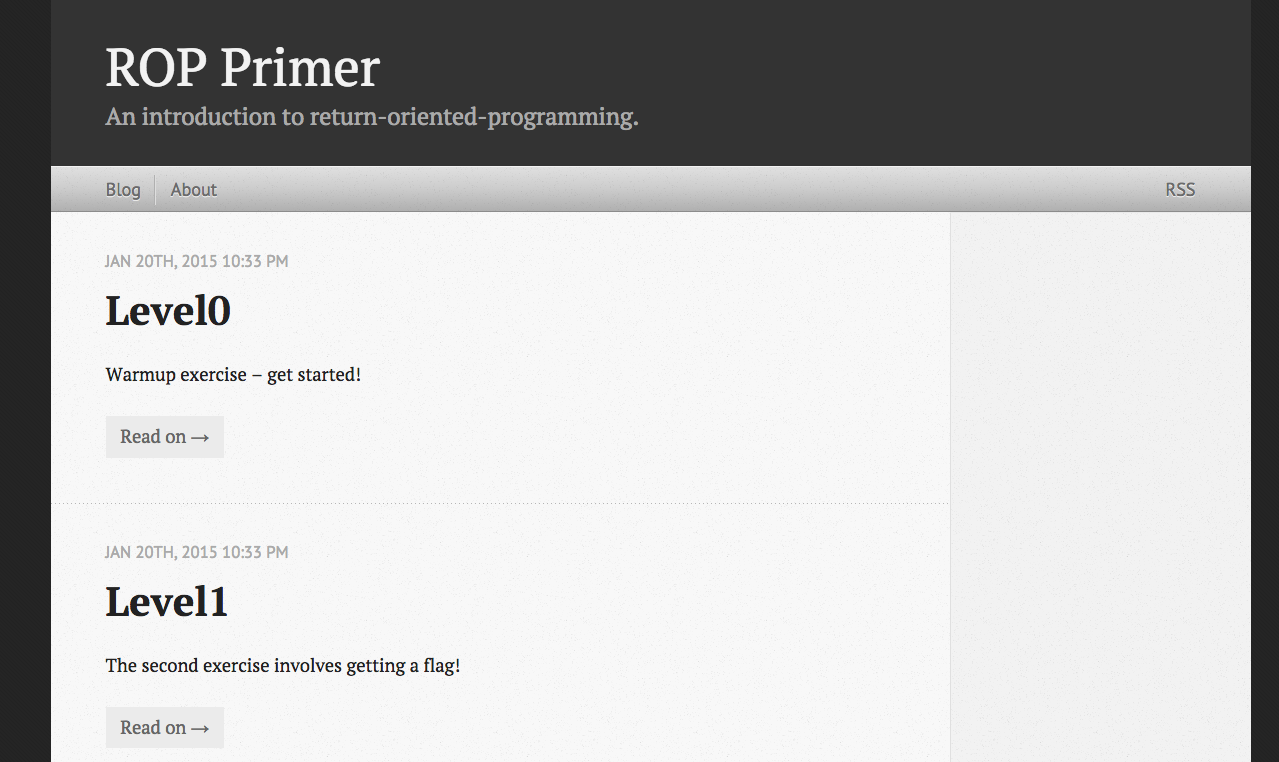 ROP Primer: 0.2 ~ VulnHub